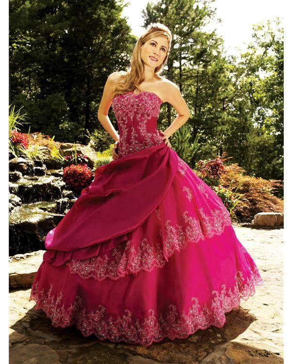 Robe De Mariée Rose Fushia